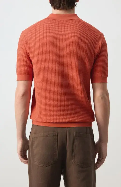 Mango Slim Fit Cotton Polo - Medium Pink