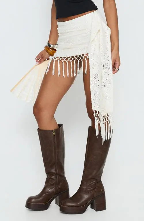Princess Polly Winita Macrame Tassel Miniskirt