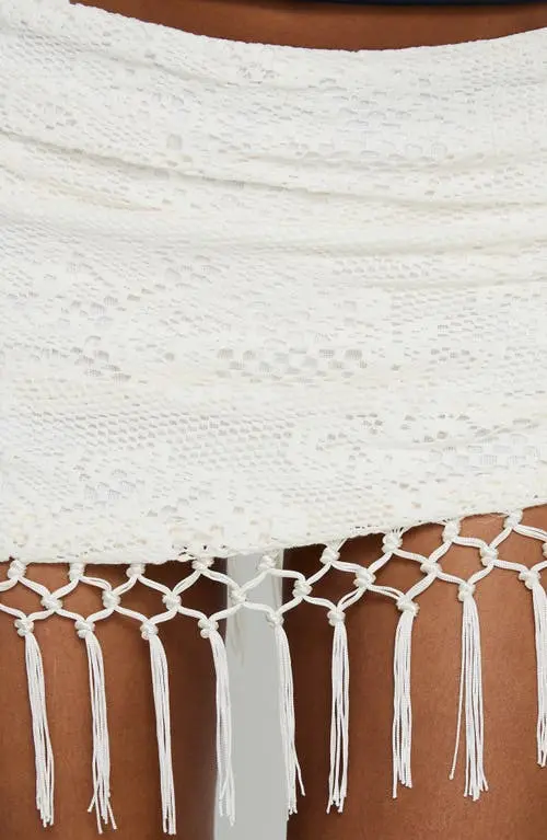 Princess Polly Winita Macrame Tassel Miniskirt