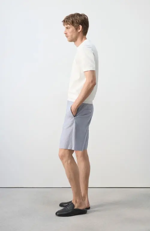 Mango Slim Fit Cotton Blend Bermuda Shorts