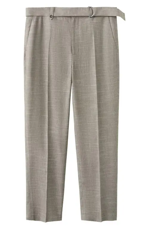Mango Belted Relaxed Fit Pants