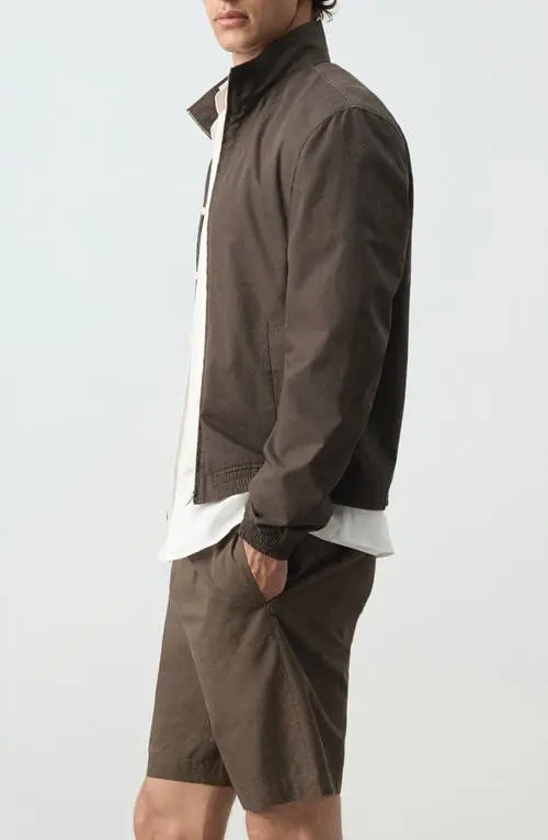 Mango Straight Cotton Blend Jacket