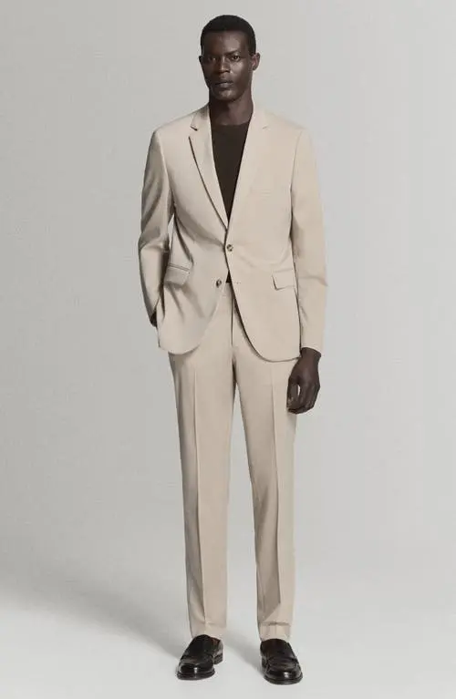 Mango Super Slim Fit Stretch Suit Pants