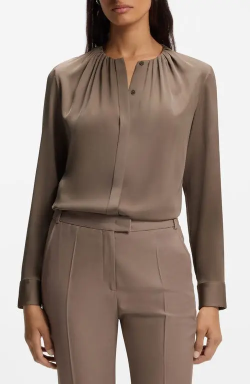 BOSS Banorah Stretch Silk Top