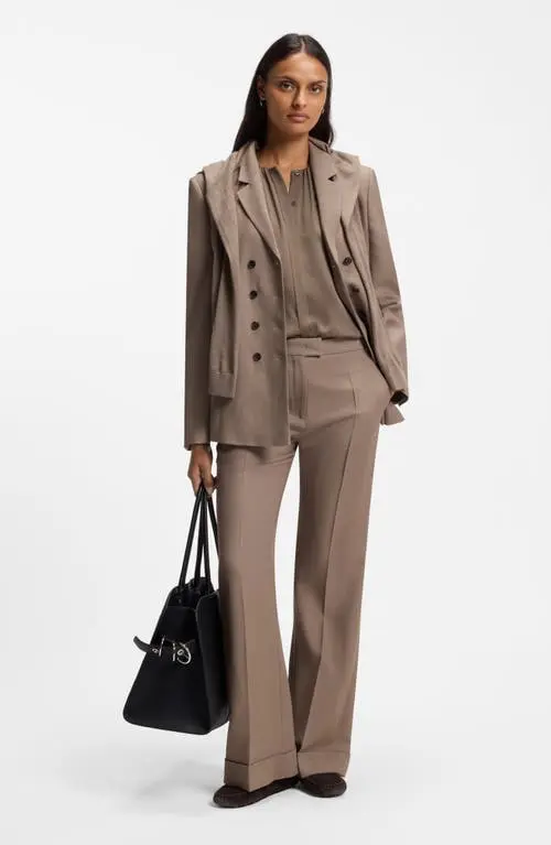 BOSS Banorah Stretch Silk Top
