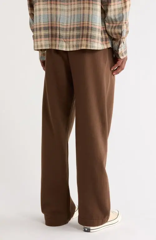 PACSUN Jeri Extreme Baggy Fleece Sweatpants - Brown