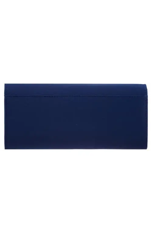 Nina Aurella Crystal Trim Clutch - Navy