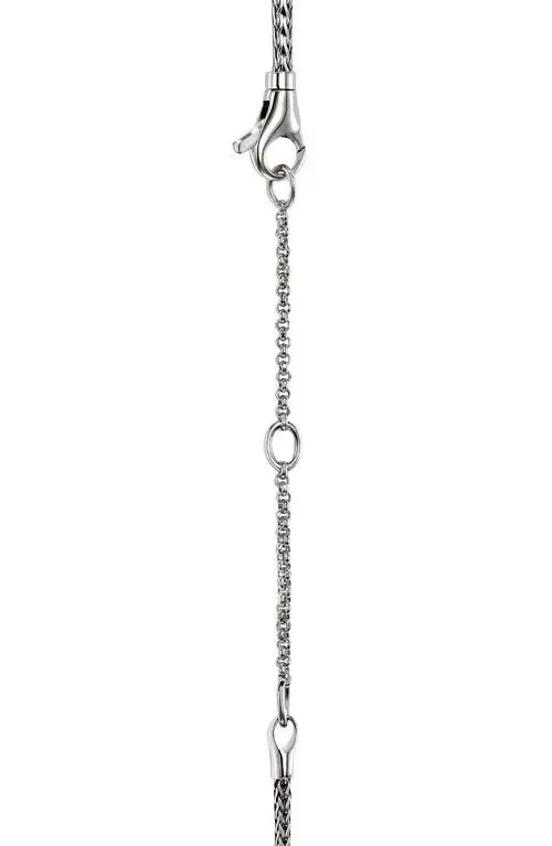 John Hardy Sterling Swiss Blue Topaz Icon Necklace