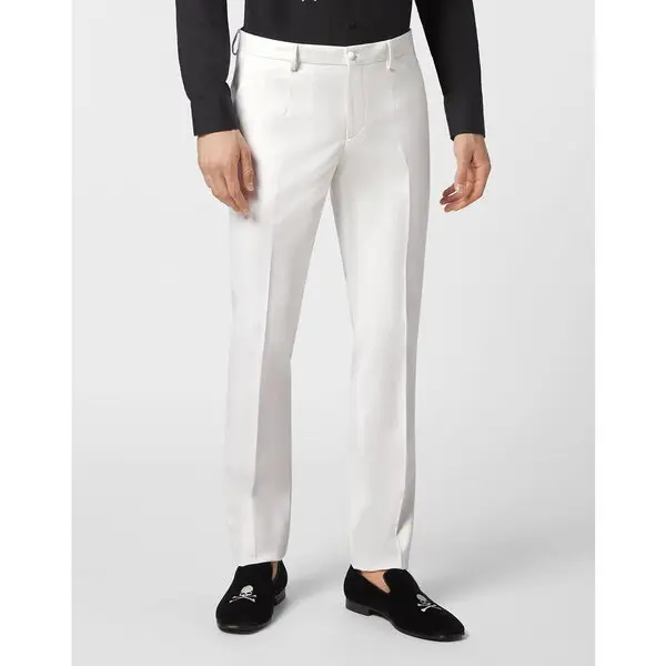 Philipp Plein Wool Twill Trousers
