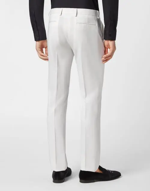 Philipp Plein Wool Twill Trousers