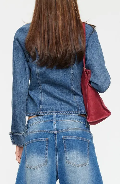 Lioness Double Breasted Denim Jacket