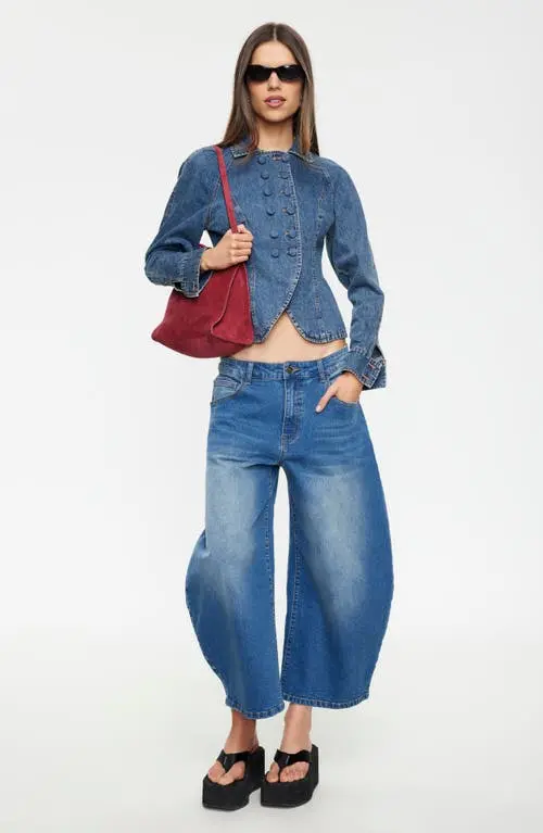 Lioness Double Breasted Denim Jacket
