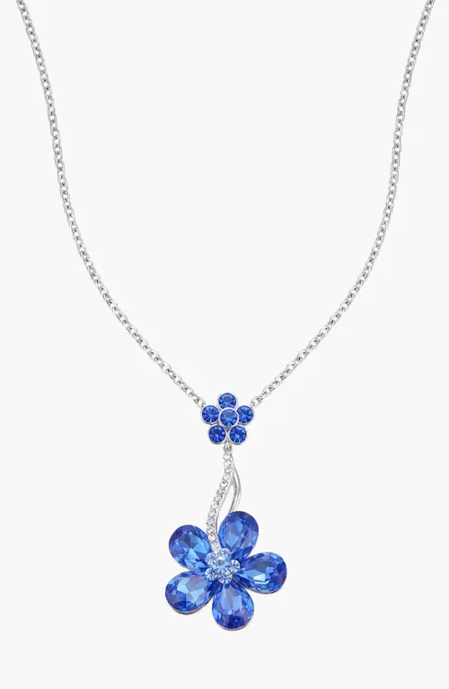 MODENAIRE Crystal Daisy Flower Pendant Necklace