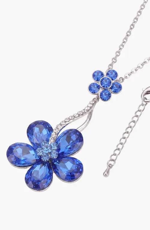 MODENAIRE Crystal Daisy Flower Pendant Necklace