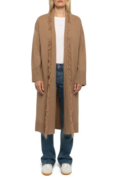 Zadig&Voltaire Caby Longline Fringe Cardigan
