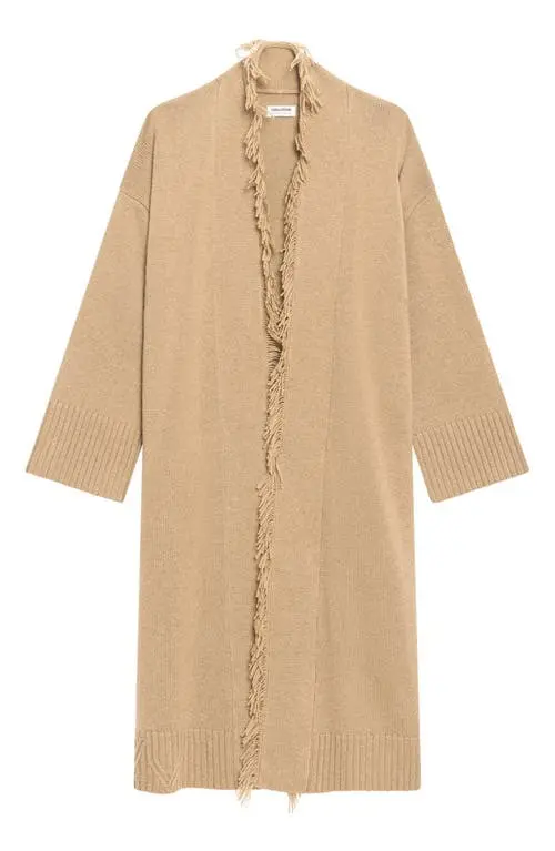 Zadig&Voltaire Caby Longline Fringe Cardigan