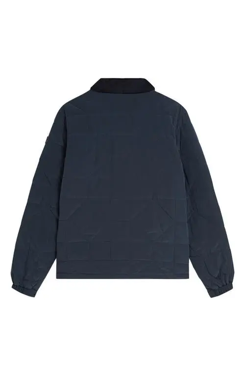 Scotch & Soda Quilted Jacket With Geometric Pattern