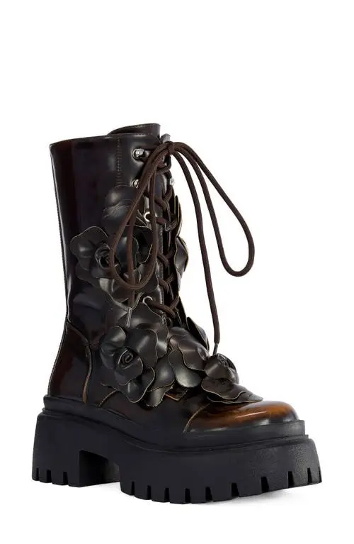 AZALEA WANG Etra Platform Boot - Espresso