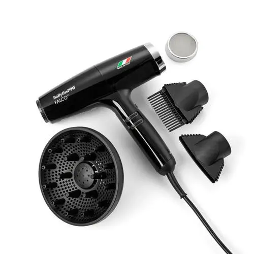 BABYLISSPRO Nano Titanium Professional Italian High-speed Falco Dryer - Black