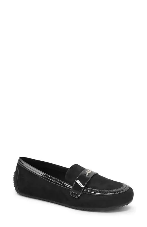 Karl Lagerfeld Paris Glossed Logo Driving Loafer