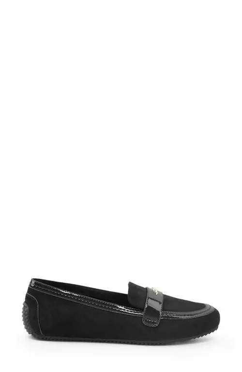Karl Lagerfeld Paris Glossed Logo Driving Loafer