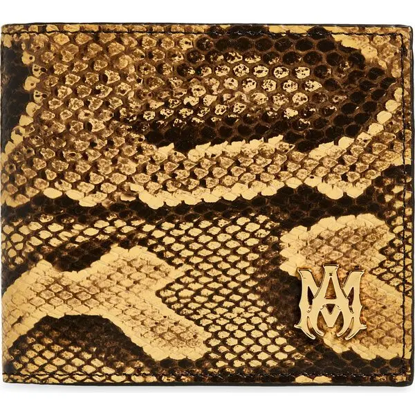 Amiri Python Embossed Bifold Wallet