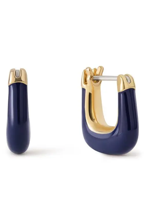 ANA LUISA Dakota Mini Enamel Huggie Hoop Earrings