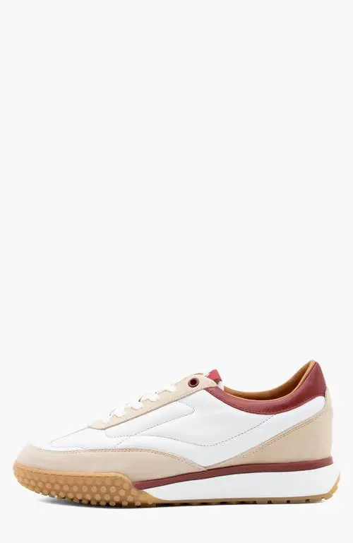 CAVALINHO Sport Leather Lace-up Sneakers - Red/white/beige