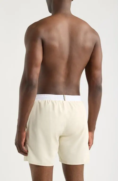 BOSS Starfish Graphic Logo Swim Trunks