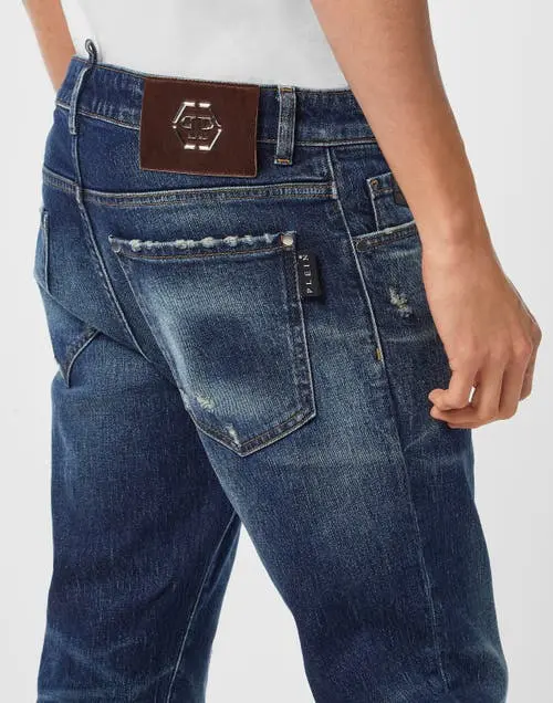Philipp Plein Super Straight Cut Jeans - Malibu