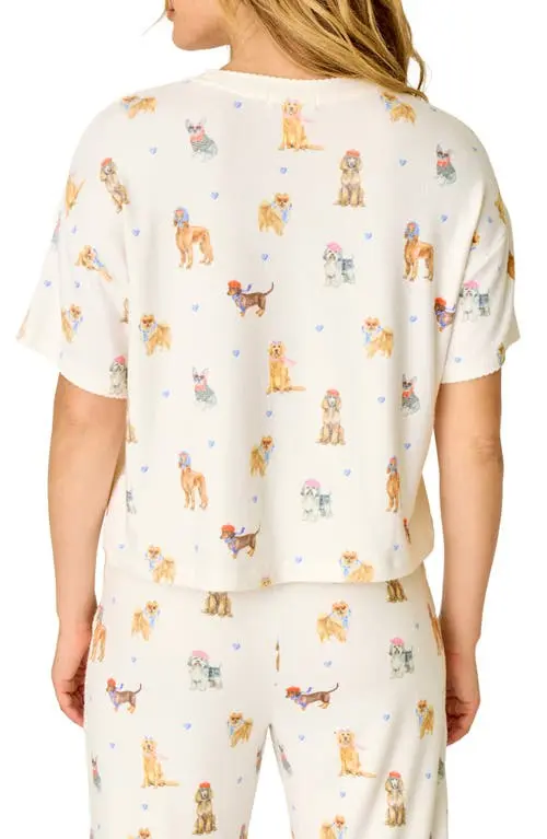PJ Salvage Meet Me In Pawris Short Sleeve Pajama Tee