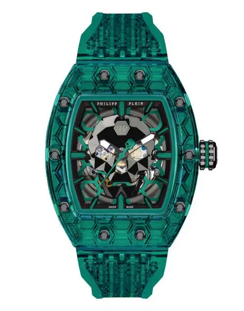 Philipp Plein Crypto King Atomic Emerald Watch - Green