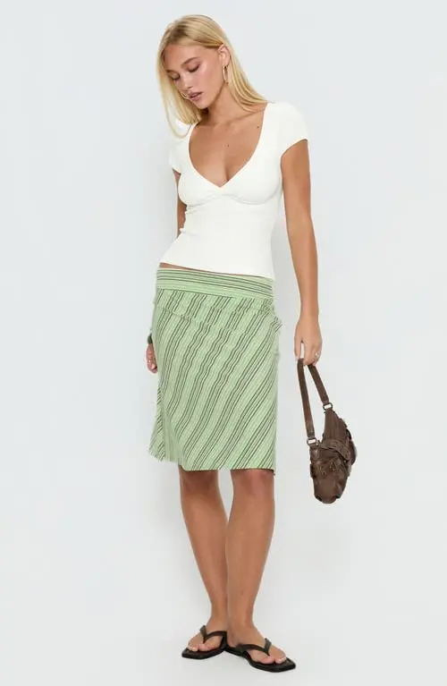 Princess Polly Lemon Twist Midi Skirt