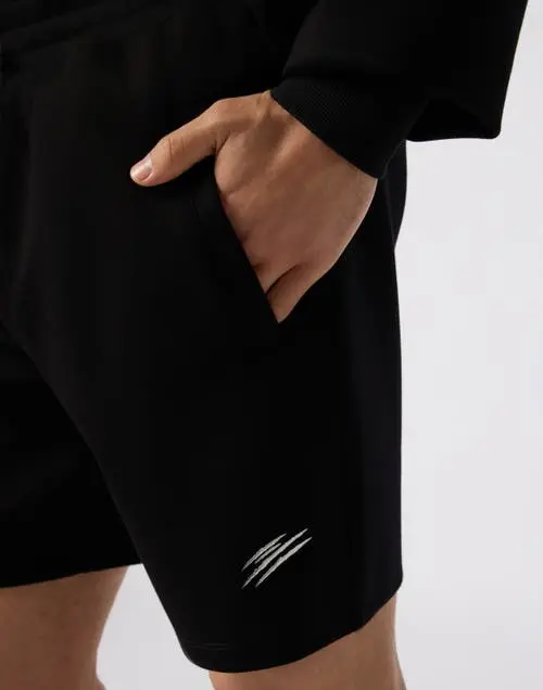 PLEIN SPORT Jogging Shorts Chrome Scratch