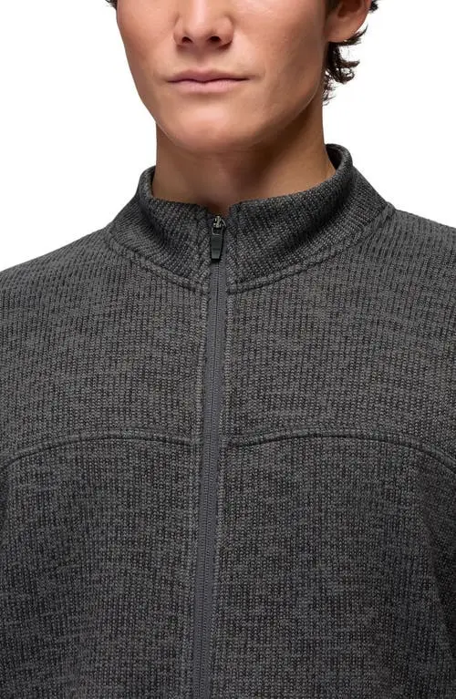 Prana Two Harbors Full Zip Textured Jacket - Shadow Heather