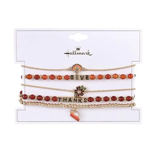HALLMARK 8-piece Fall Themed Bracelet Set