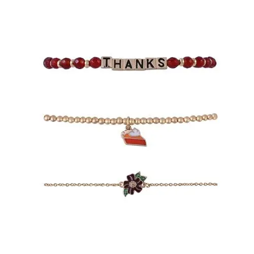 HALLMARK 8-piece Fall Themed Bracelet Set