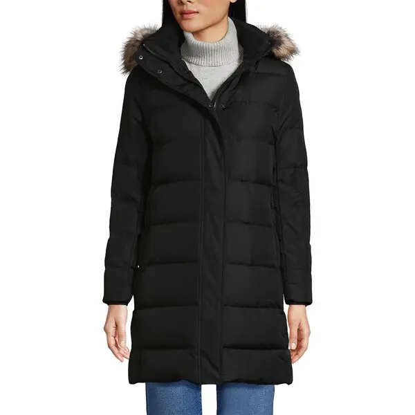 LANDS' END Petite 600 Fill Power Down Puffer Coat