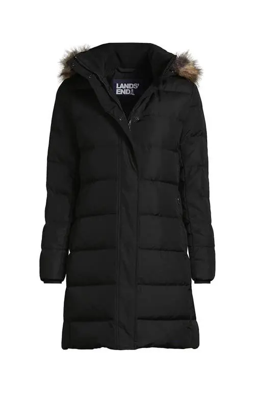 LANDS' END Petite 600 Fill Power Down Puffer Coat