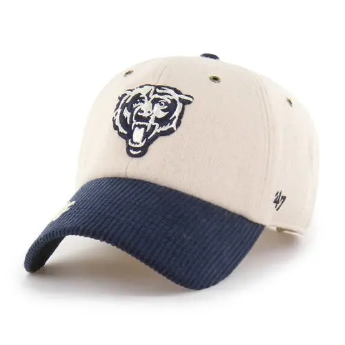 '47 Navy Chicago Bears Rope Script Clean Up Adjustable Hat