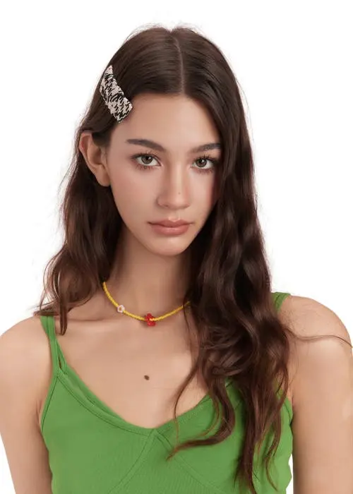 OLAH Cordellia Silk Hair Barrette Clip