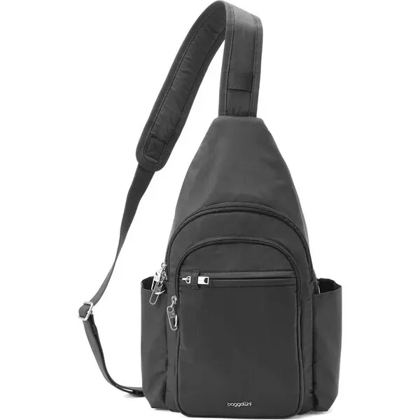 BAGGALLINI Classic Anti-theft Large Daytripper Sling - Charcoal