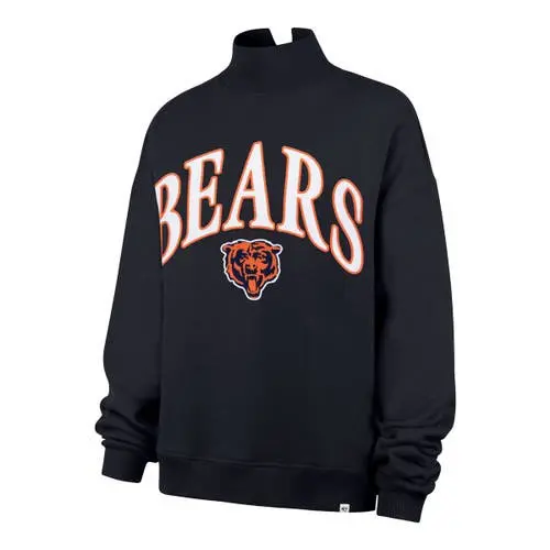 '47 47 Chicago Bears Oversized Vantage Mock Neck Sweatshirt