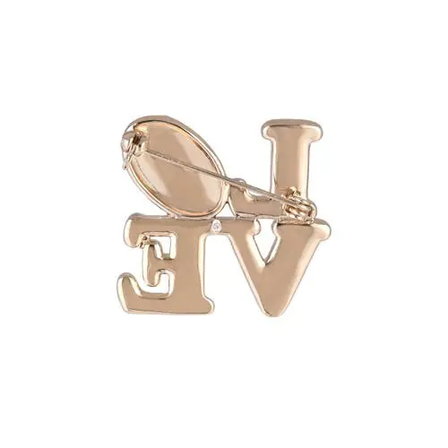 HALLMARK Love" Football Pin With Rhinestones
