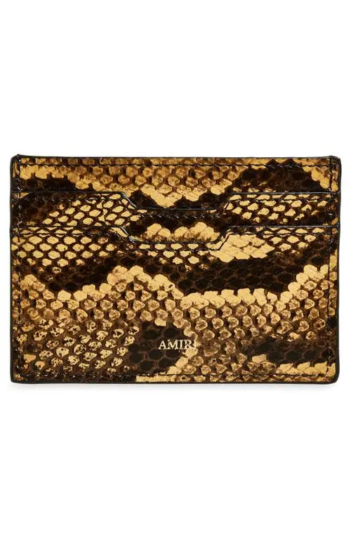 Amiri Python Embossed Card Holder
