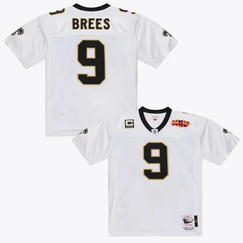 Mitchell & Ness Drew Brees Super Bowl Xliv Authentic Jersey - White