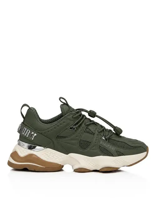 PLEIN SPORT Runner Beast X-01 Nappa Sneakers - Green