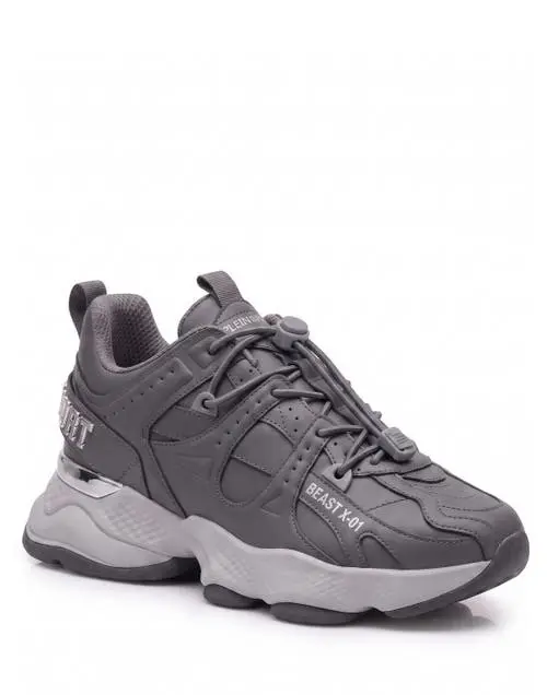 PLEIN SPORT Runner Beast X-01 Nappa - Grey