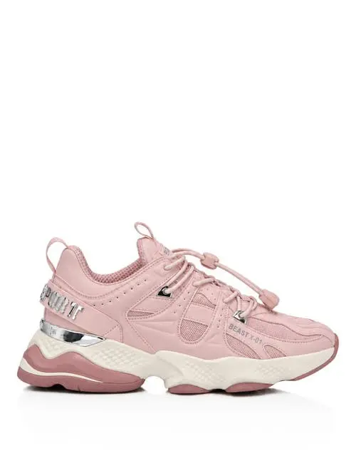 PLEIN SPORT Runner Beast X-01 Nappa Sneakers - Rose/pink