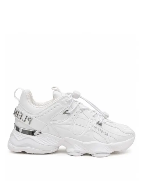 PLEIN SPORT Runner Beast X-01 Nappa Sneakers - White